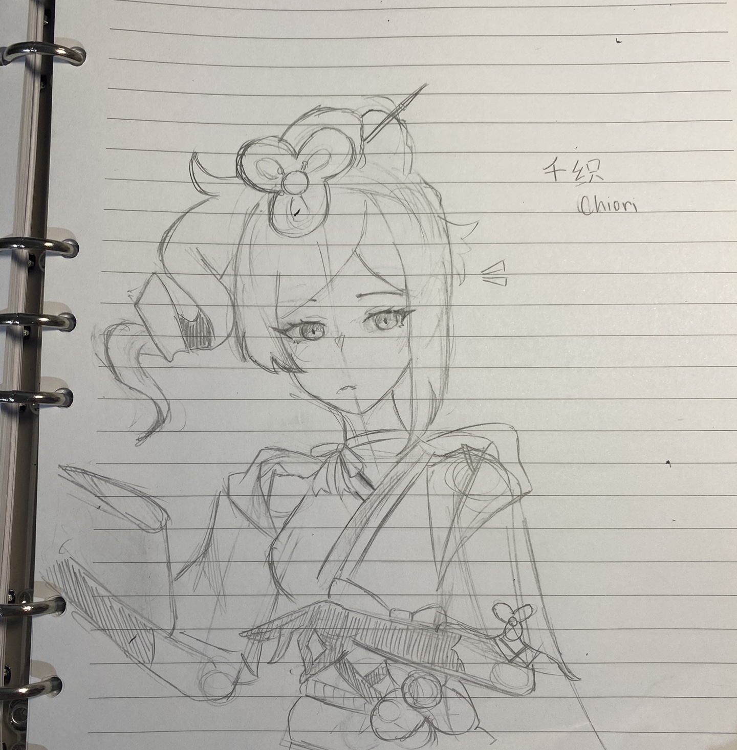 Chiori sketch Genshin Impact | HoYoLAB