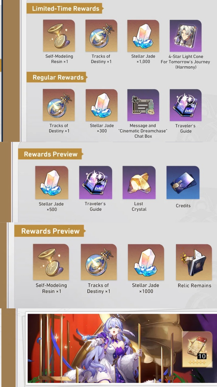 2,8k stellar jade + 10 free pulls Honkai: Star Rail | HoYoLAB