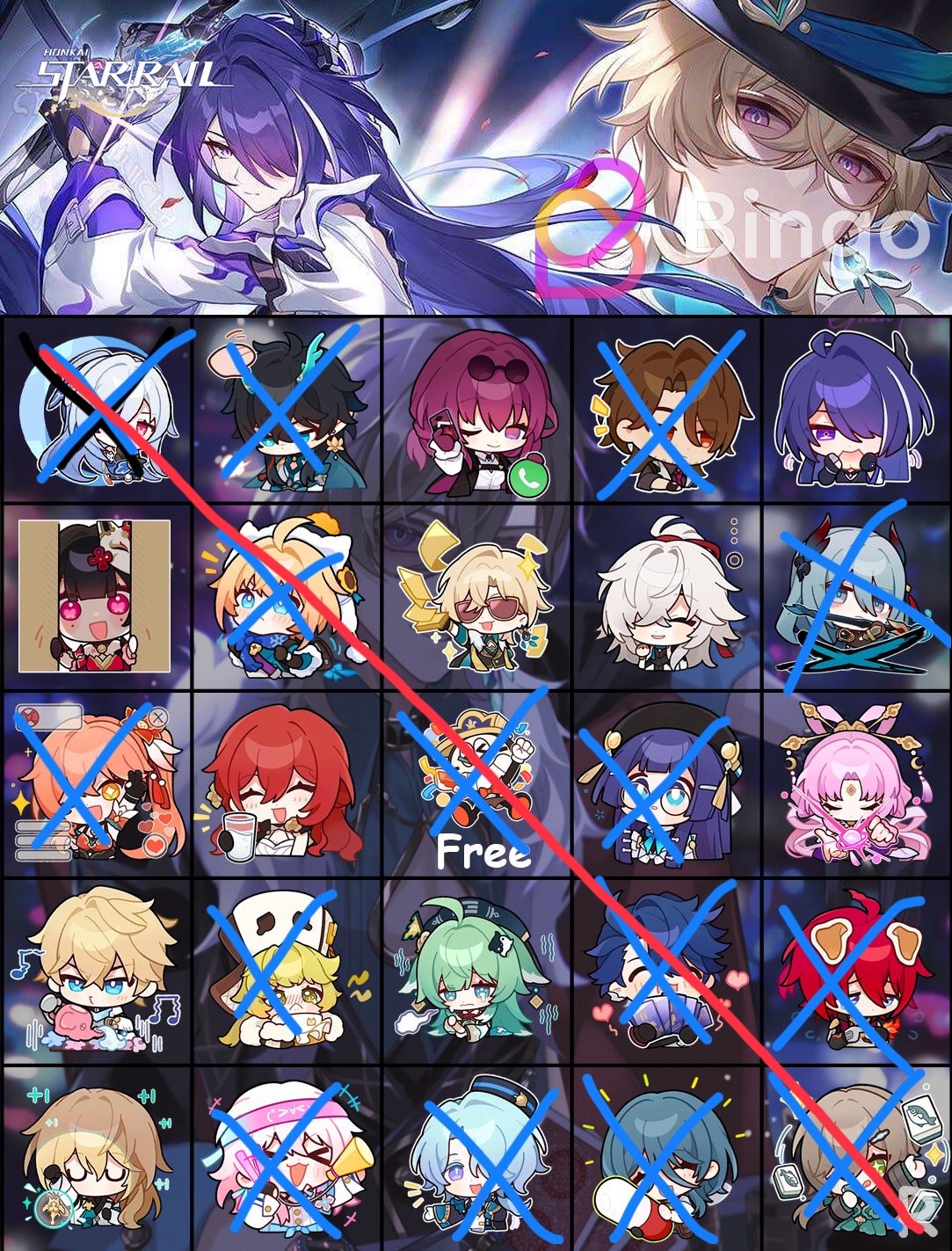 Bingo night with star-rail Genshin Impact | HoYoLAB