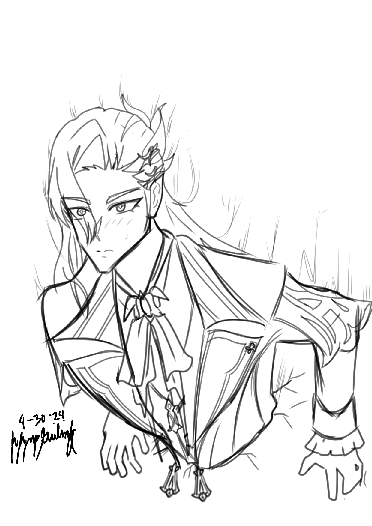 neuvillette got stuck on the wall. What will you do? mhmm? Genshin ...