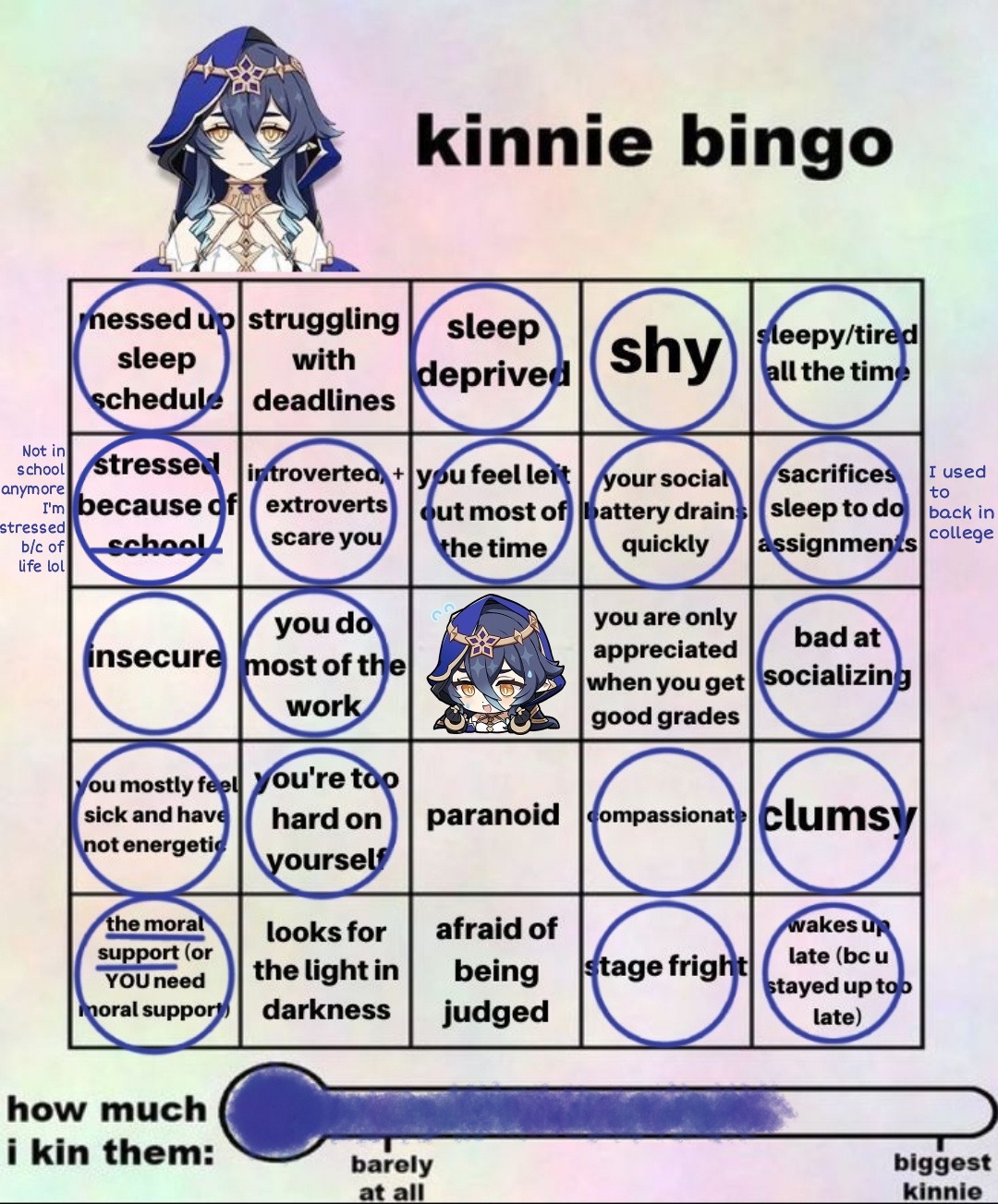 Kinnie Bingo: Layla Genshin Impact | HoYoLAB
