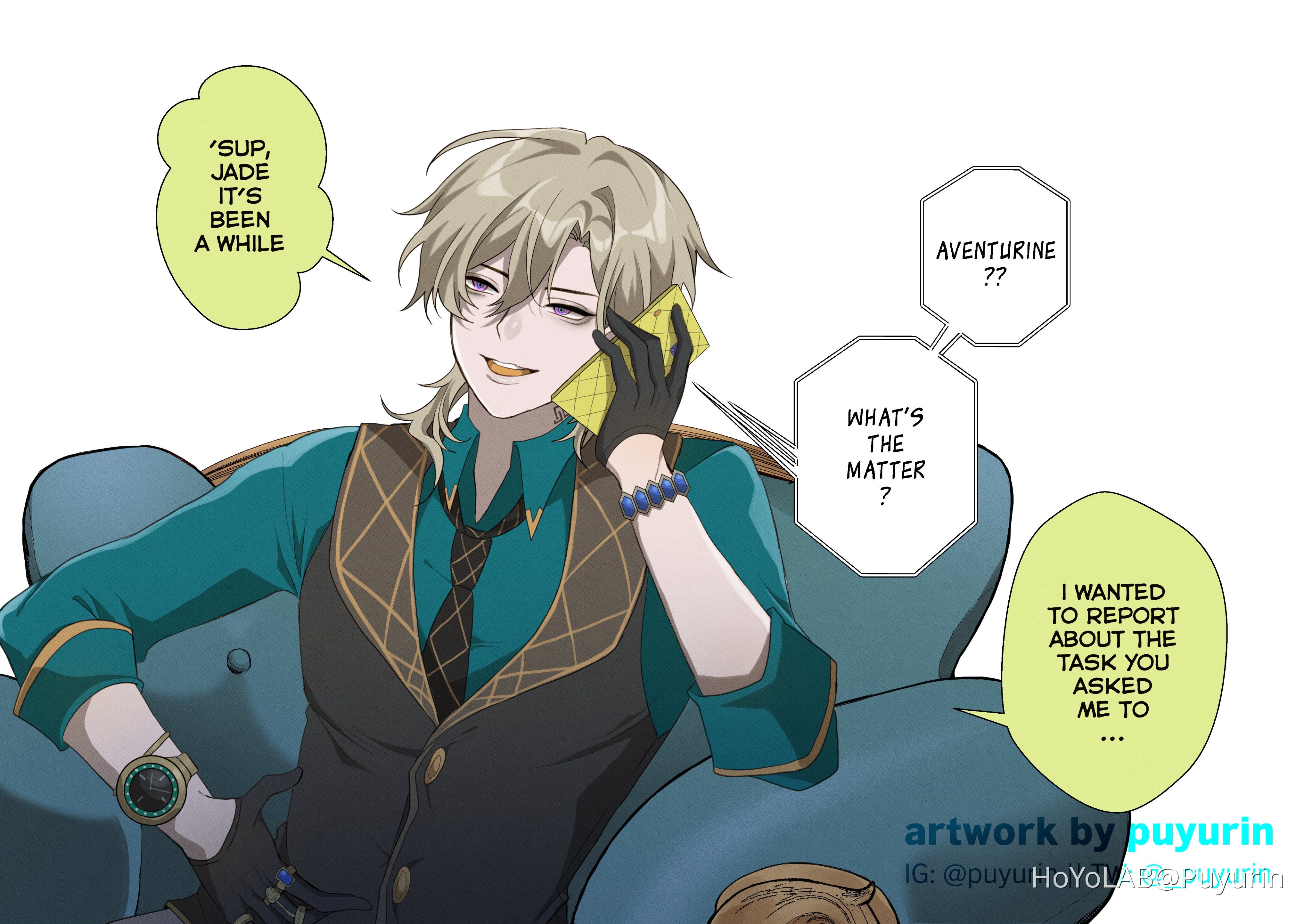 Calling Mom (1/2) [Aventurine x Stelle] Honkai: Star Rail | HoYoLAB