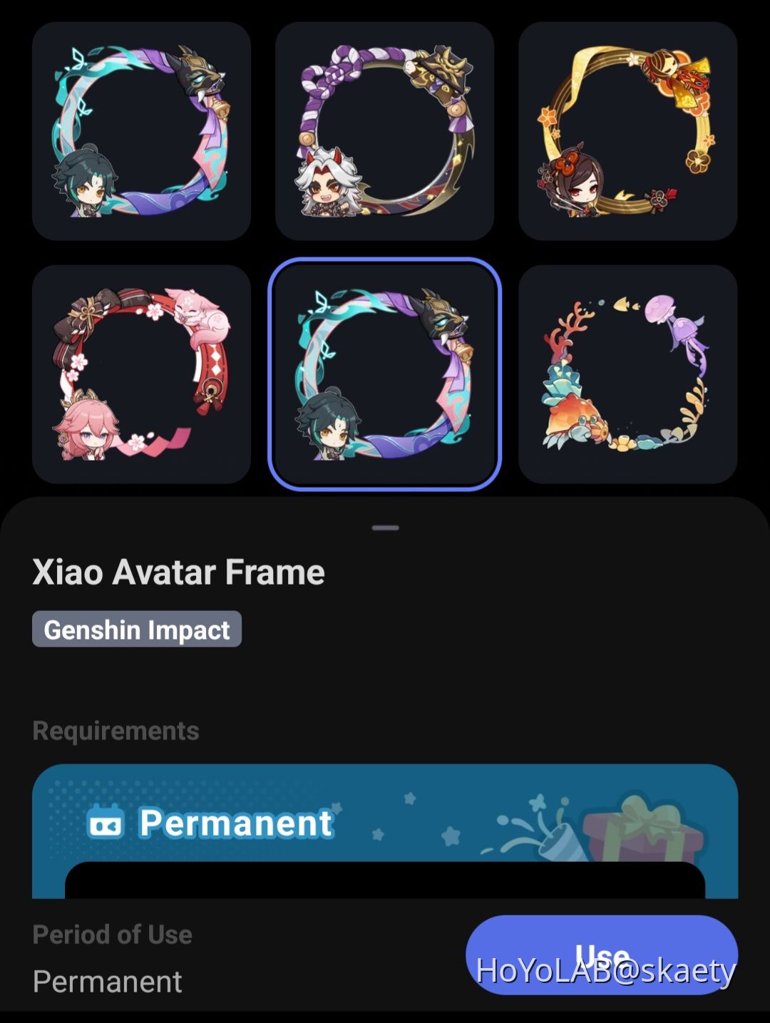 Xiao Avatar framess Genshin Impact | HoYoLAB