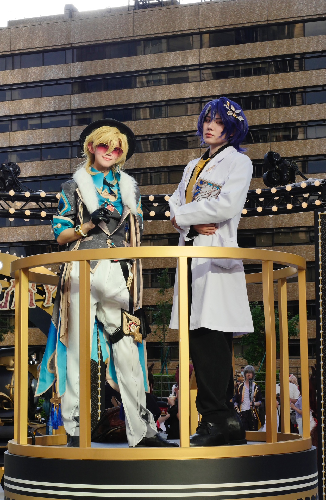 Our Aventurine & Dr. Ratio cosplay at 1yr Anniversary event Honkai ...