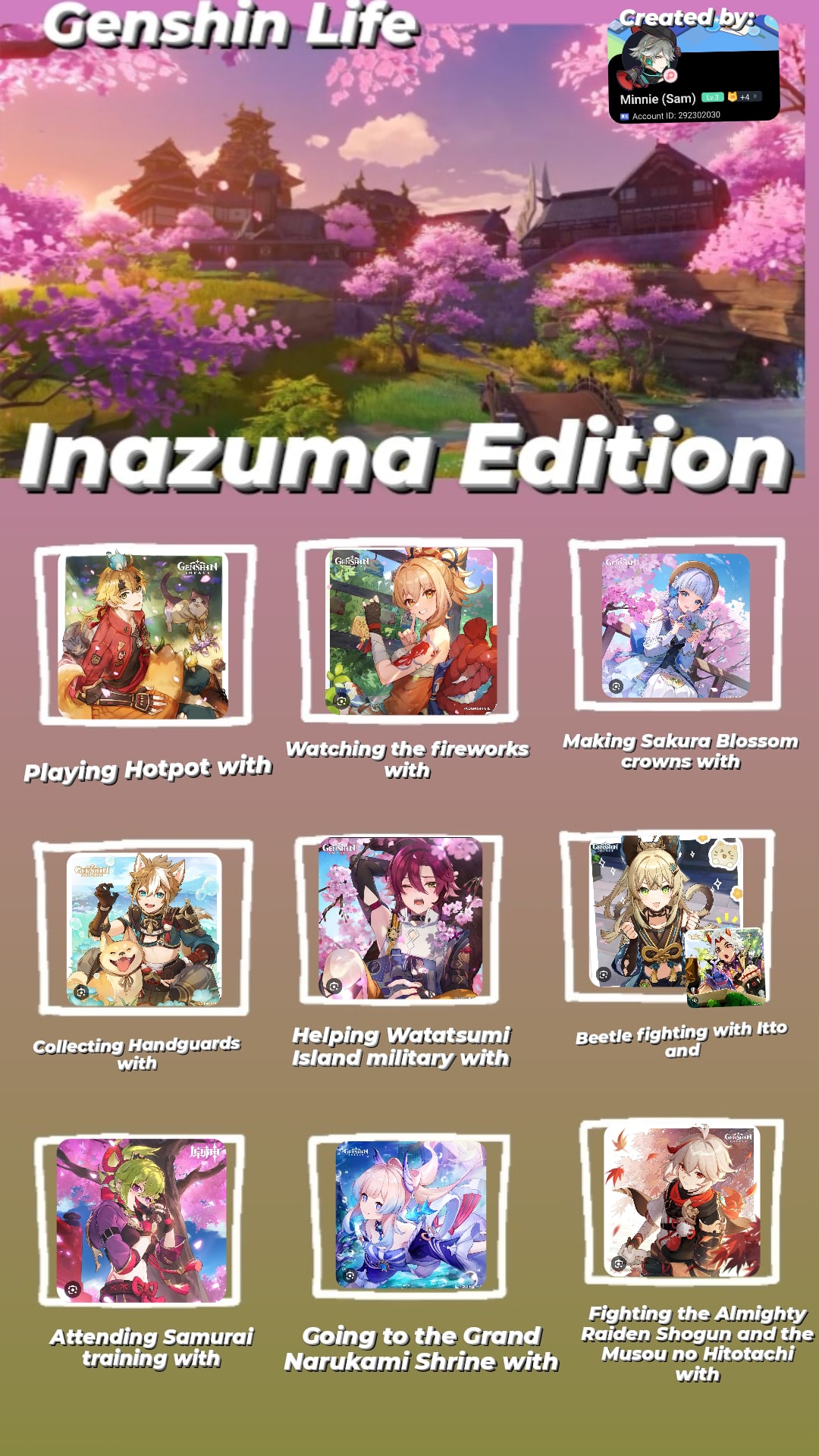 Inazuma Edition #my genshin life (Sam edition) Genshin Impact | HoYoLAB