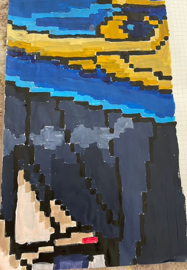 Tried to draw w acrylic paint Genshin Impact | HoYoLAB