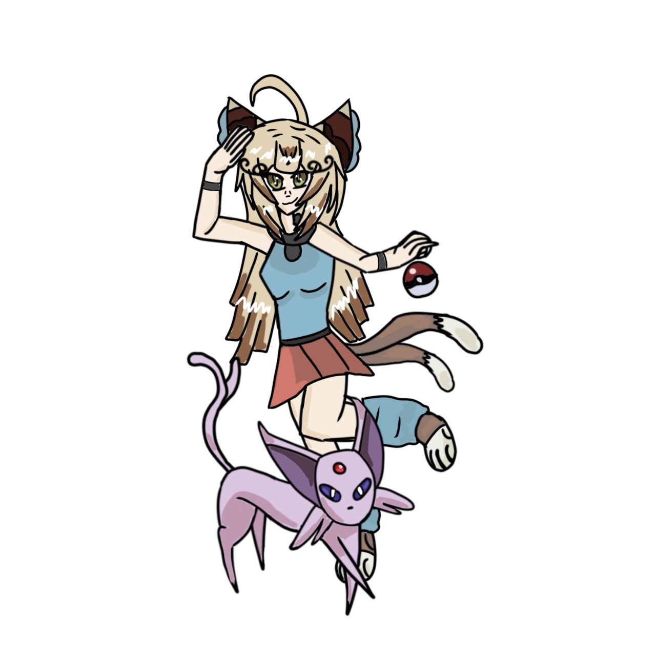 Pokémon collaboration Kirara and espeon Genshin Impact | HoYoLAB