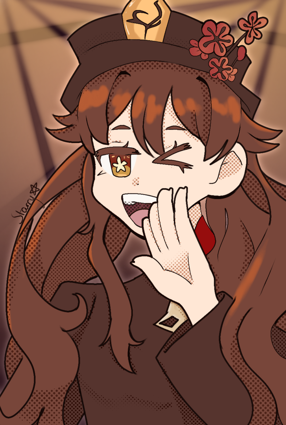 Hu Tao drawing Genshin Impact | HoYoLAB