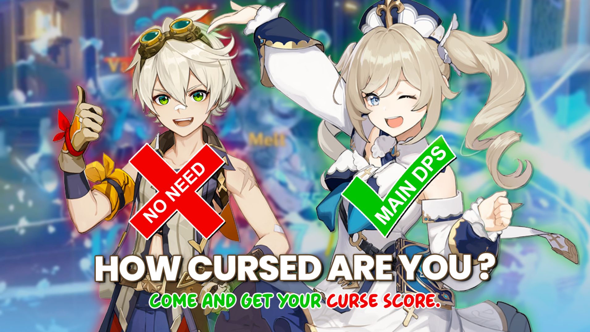 【Minigame】 QUIZ — How cursed are you ? Come and get your curse score. Genshin Impact | HoYoLAB