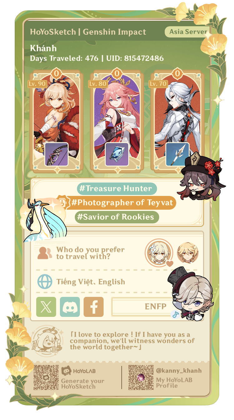 My profile! Genshin Impact | HoYoLAB