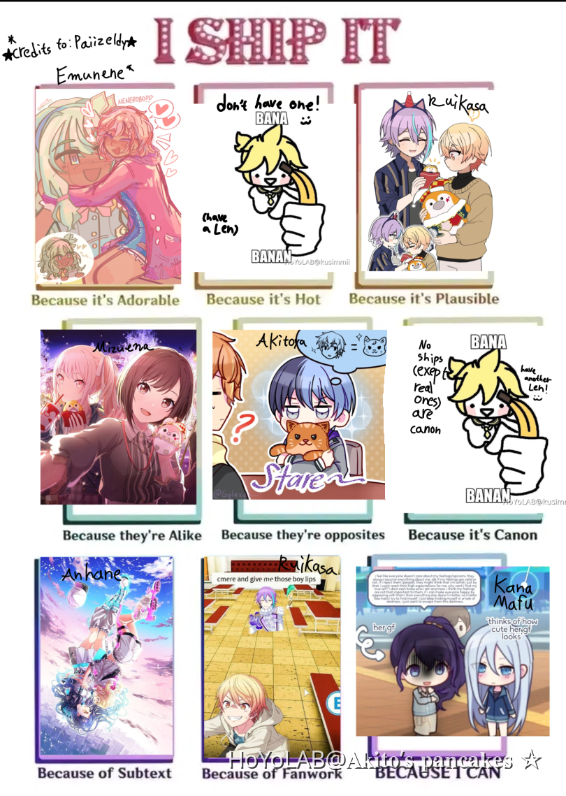 my pjsk ships part 2!!(read desc) | HoYoLAB