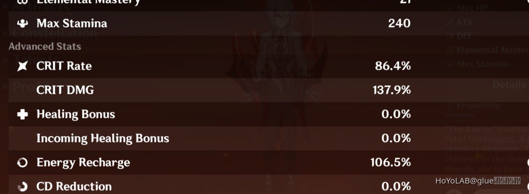 Hows my arlecchino stats ? Genshin Impact | HoYoLAB
