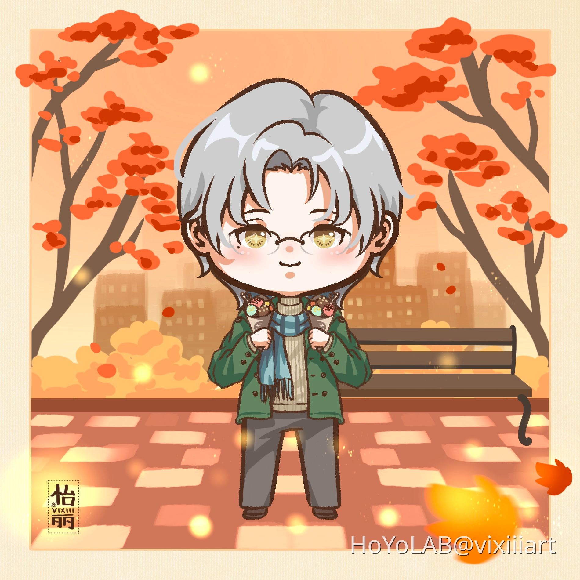 Autumn Feels Vyn Nomnom Chibi Tears of Themis | HoYoLAB