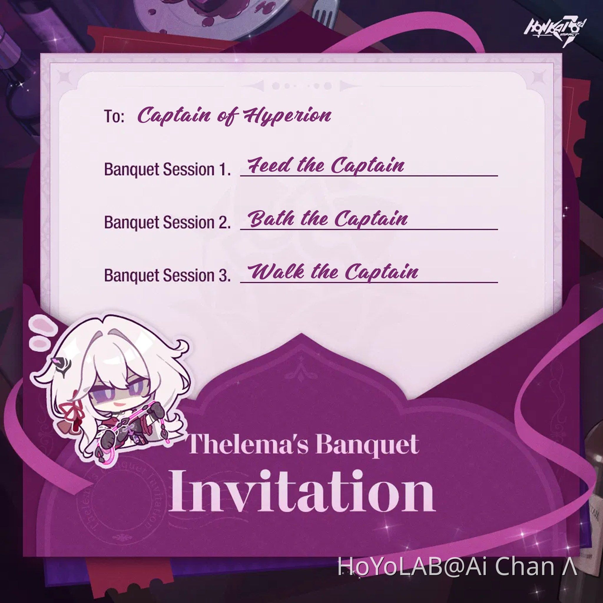 Thelema's Pe— Ahem! I mean, Banquet's Invitation! Honkai Impact 3rd ...