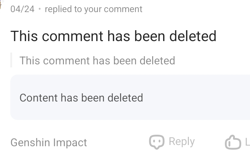 This comment has been deleted | HoYoLAB