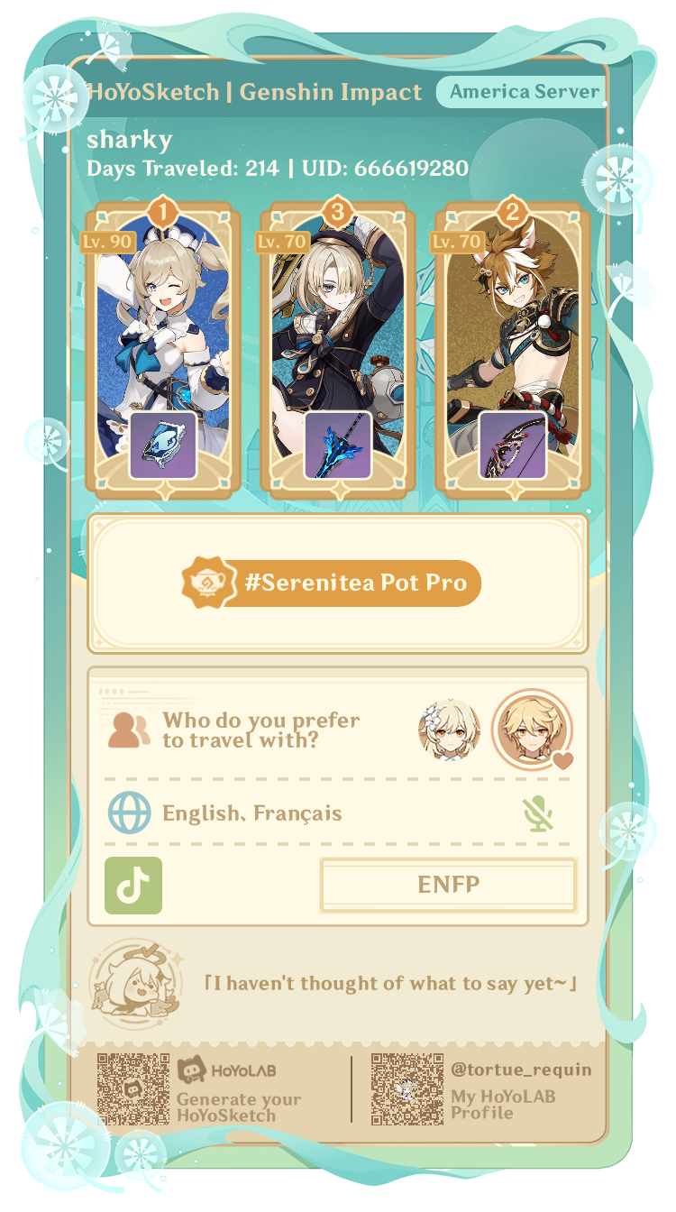 Hoyosketch, cause it’s the only Barbara content I’ve got in a while ...