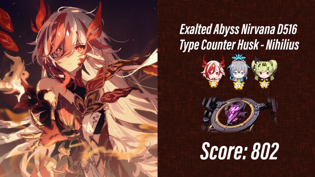 EX Abyss Nirvana - Type Counter Husk - Nihilius D516 (802+ Pts) FV (SS0)/HoTr (SS2)/CN (SSS ...