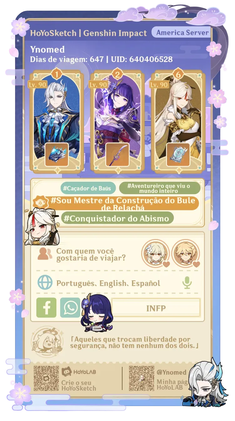 Sobre Mim Genshin Impact | HoYoLAB