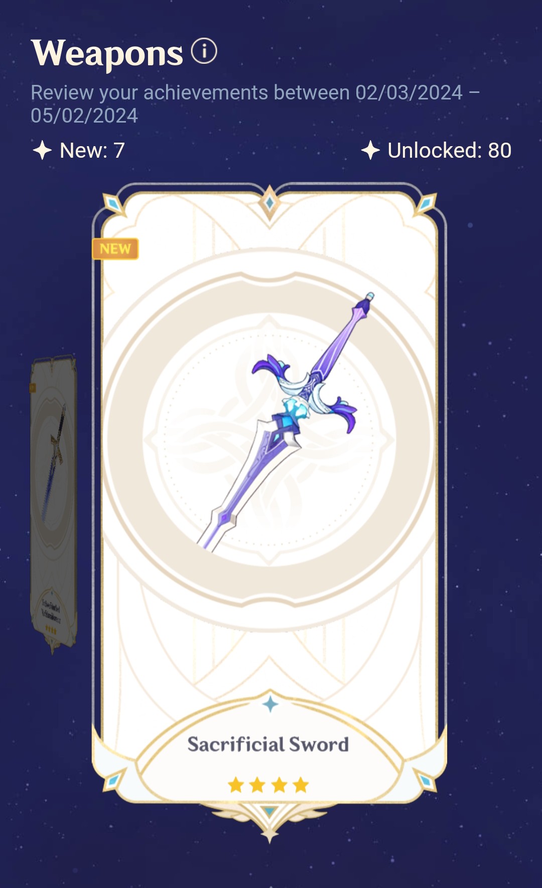 sacrificial sword Genshin Impact | HoYoLAB