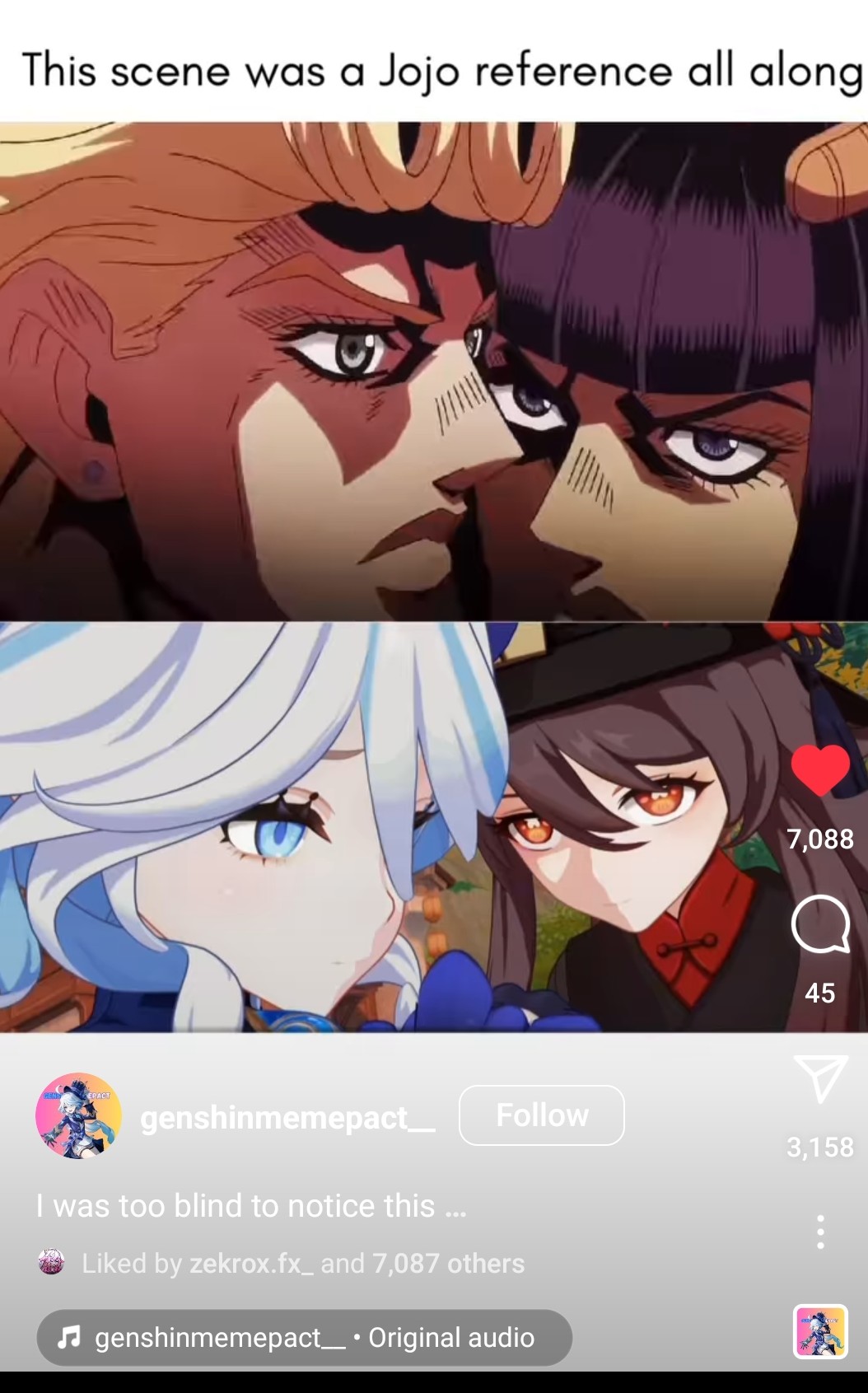 it's a Jojo refrence 😱🫡 Genshin Impact | HoYoLAB