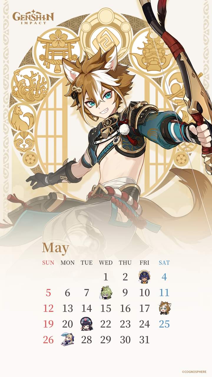 Genshin Calendar Genshin Impact | HoYoLAB