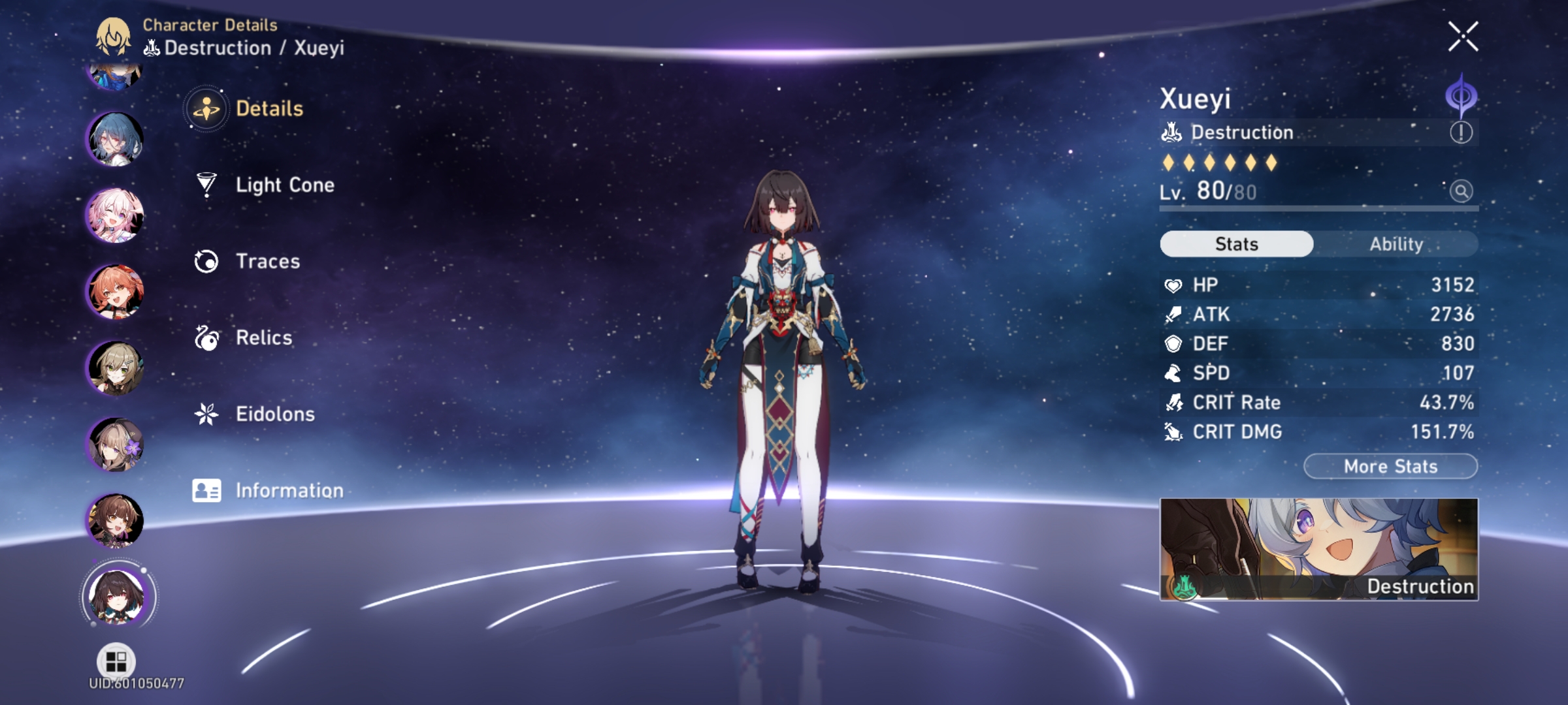 Xueyi build Honkai: Star Rail | HoYoLAB