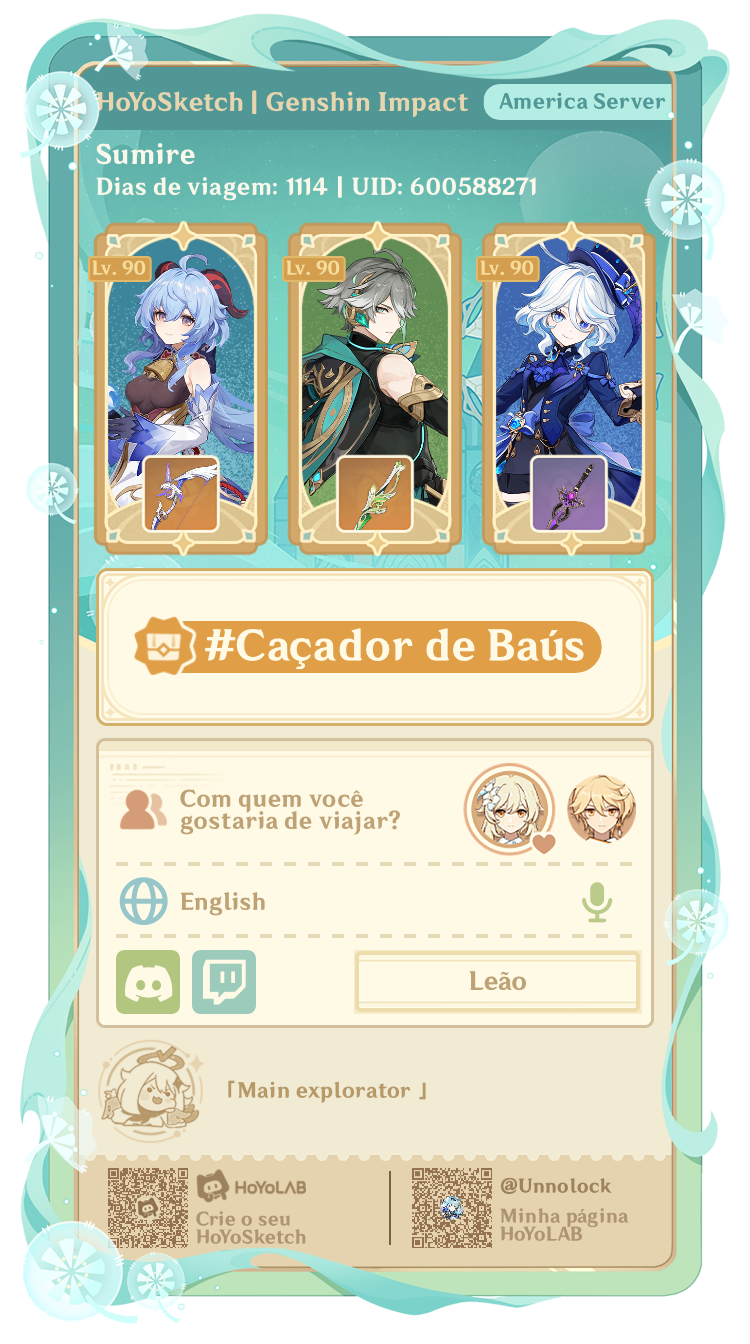 My profile Genshin Impact | HoYoLAB