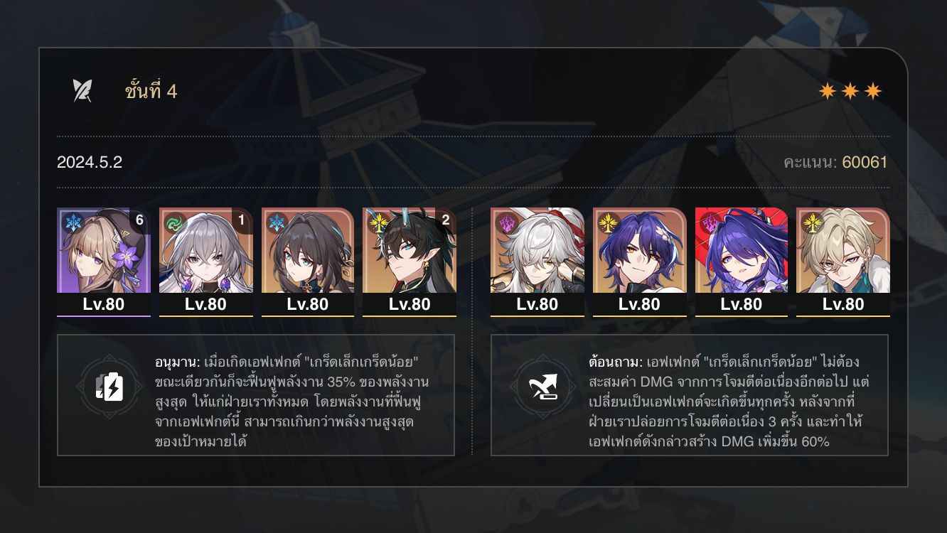 แต้มห้องบนเต็มสบายๆ Honkai: Star Rail | HoYoLAB