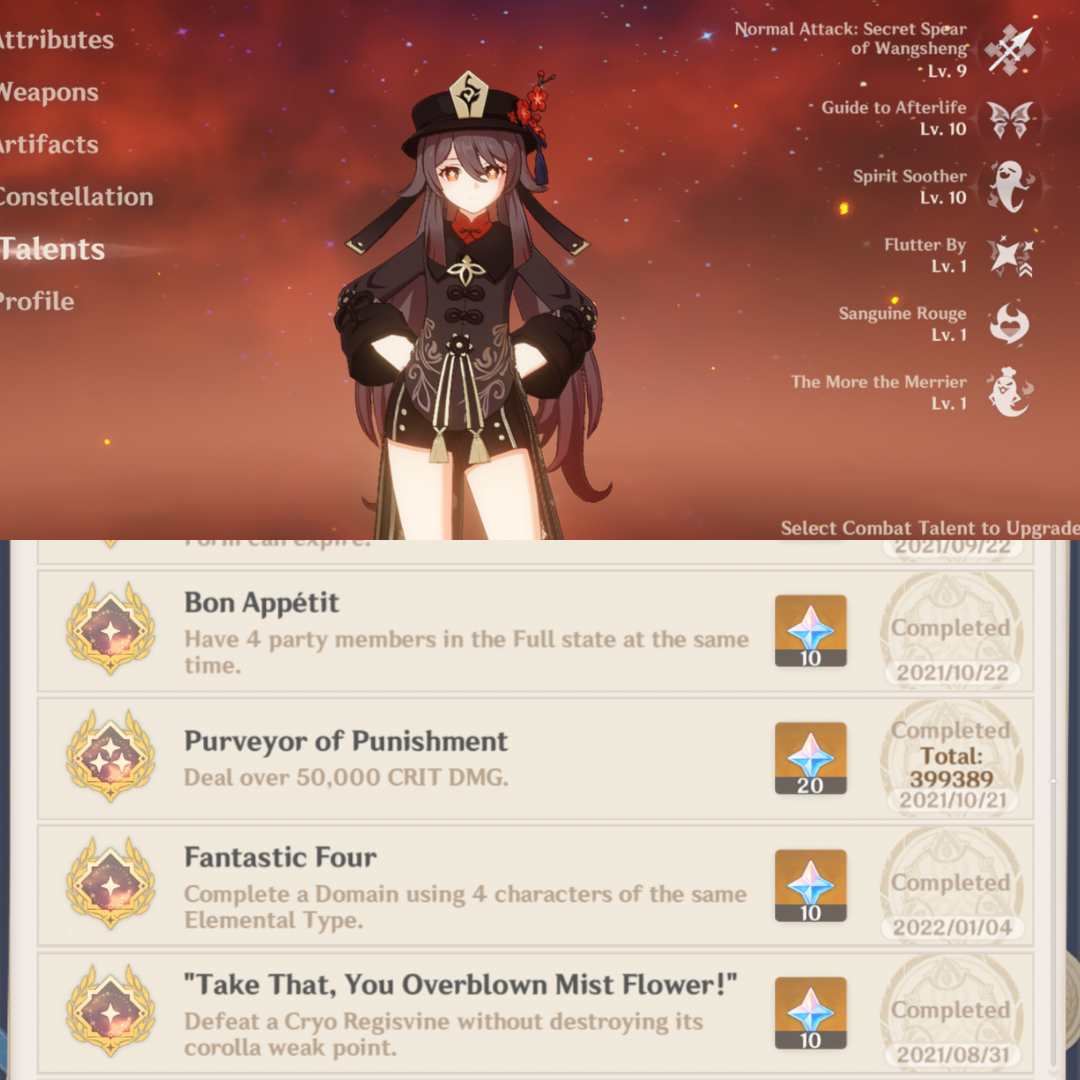 Hutao Big PP Damage I Guess…. Genshin Impact | HoYoLAB