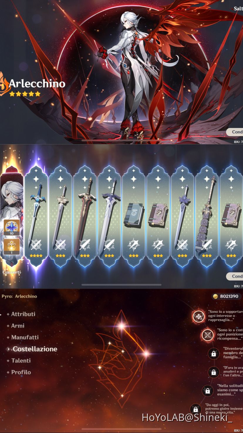 Arlecchino C2 🖤🤍 Genshin Impact | HoYoLAB