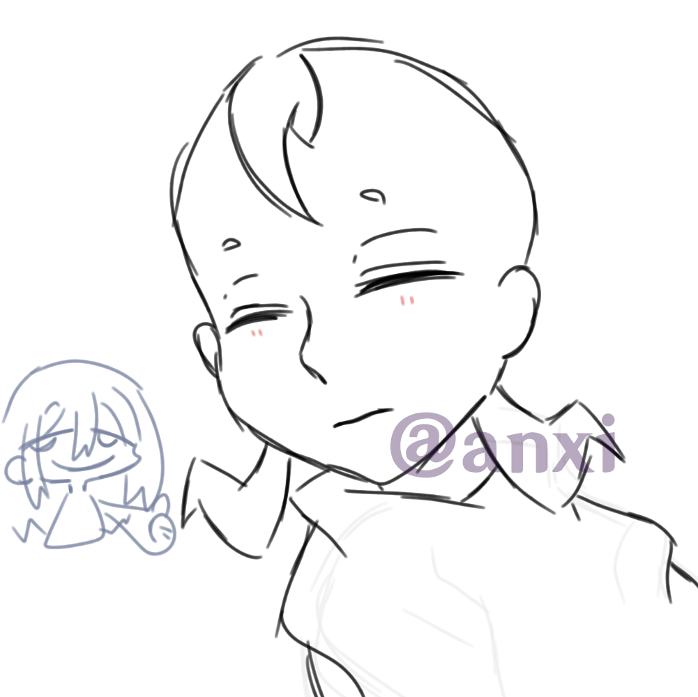 drawing baby Sunday bcs idk I don't wanna make him cursed bcs I feel ...