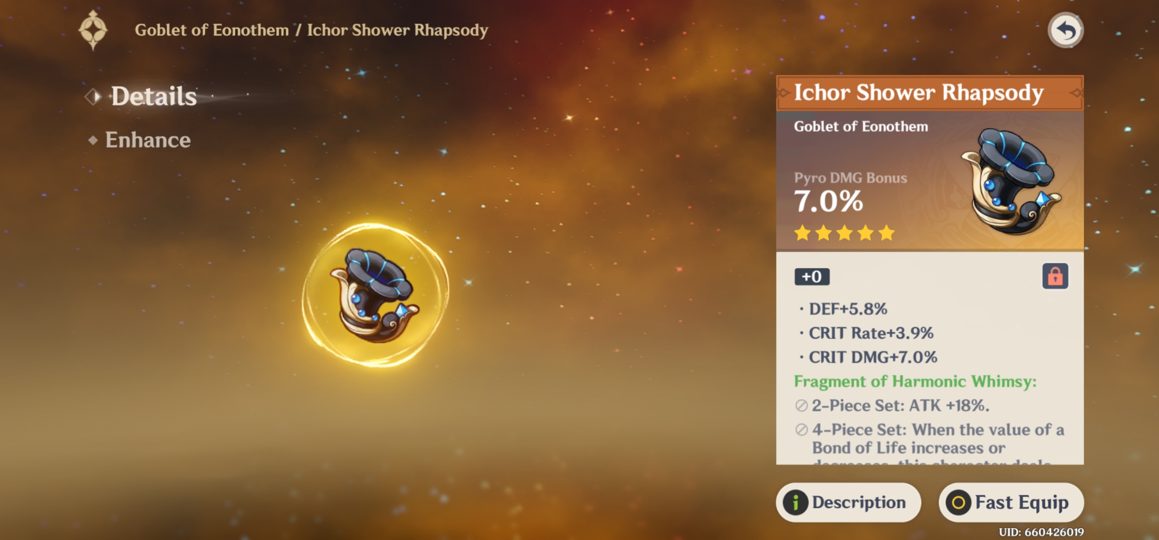 I'm still in shock. On set Pyro goblet for Father Genshin Impact | HoYoLAB