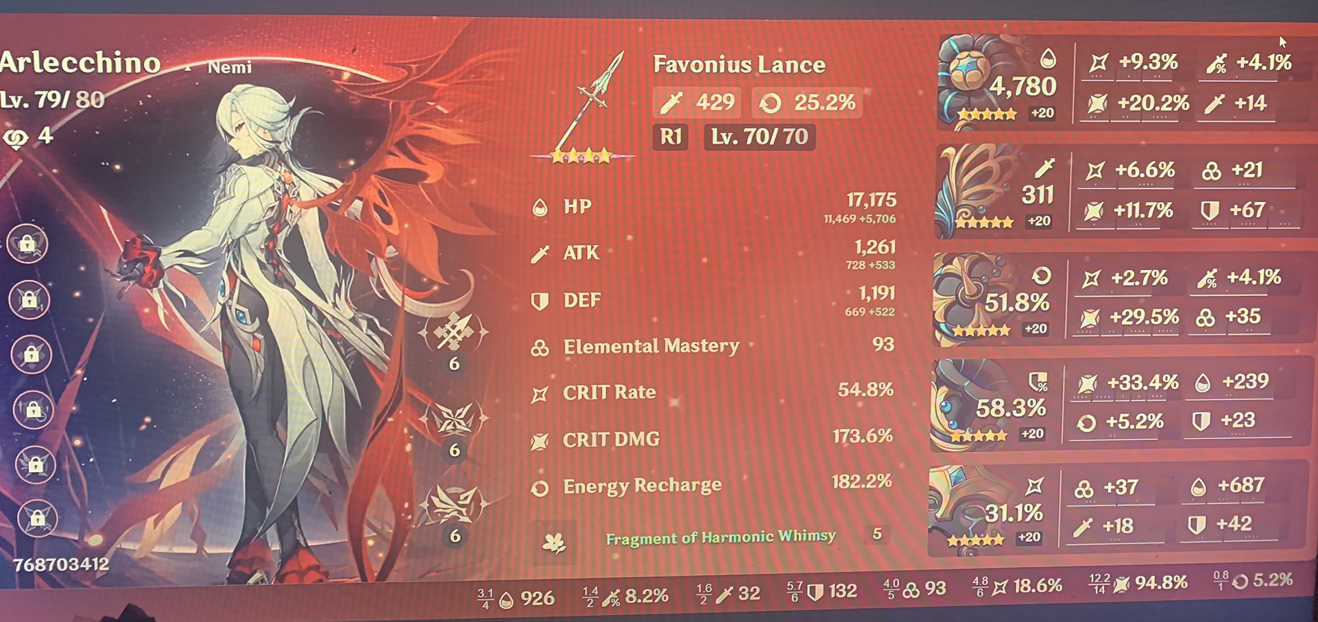 Current arlecchino build Genshin Impact | HoYoLAB