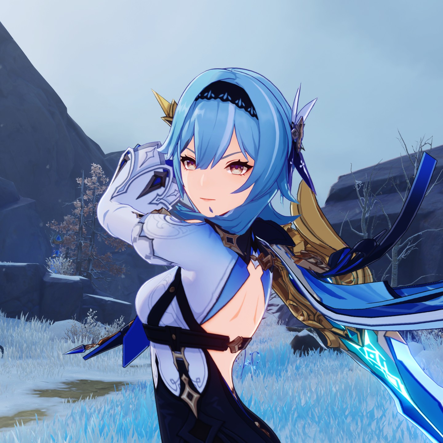 Eula with her claymore Genshin Impact | HoYoLAB