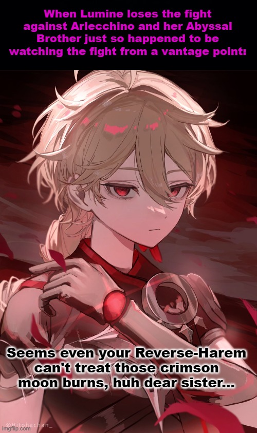 Abyss Prince Aether with a roast hotter than Natlan... Genshin Impact ...