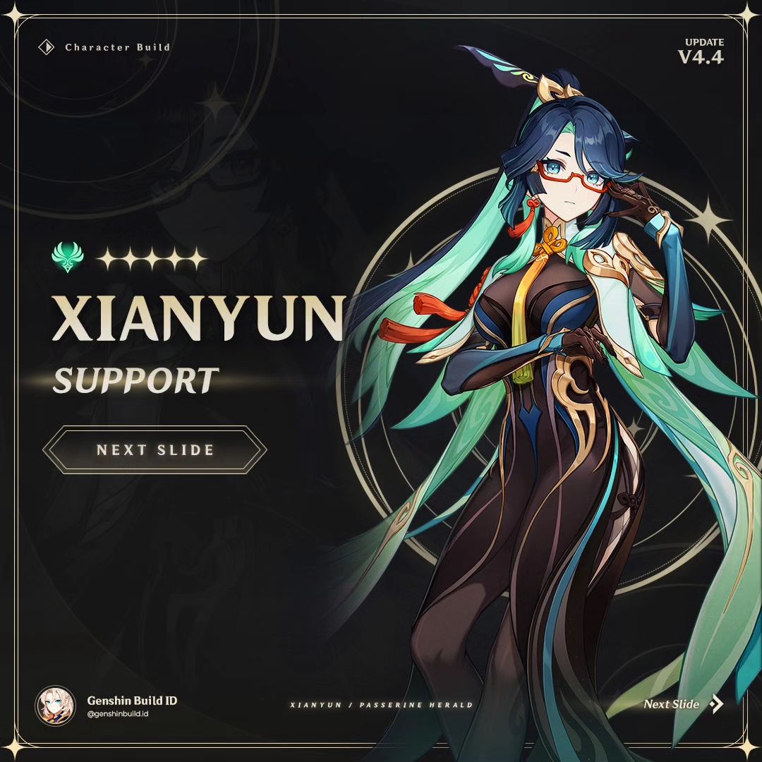 Xianyun Support Main DPS, Artifacts Set, Main Stat, Talent Upgrade 🔥 ️ Genshin Impact | HoYoLAB