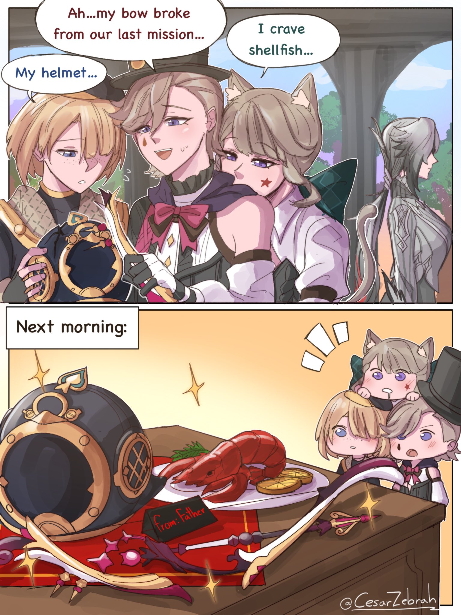 Cute family moment Genshin Impact | HoYoLAB