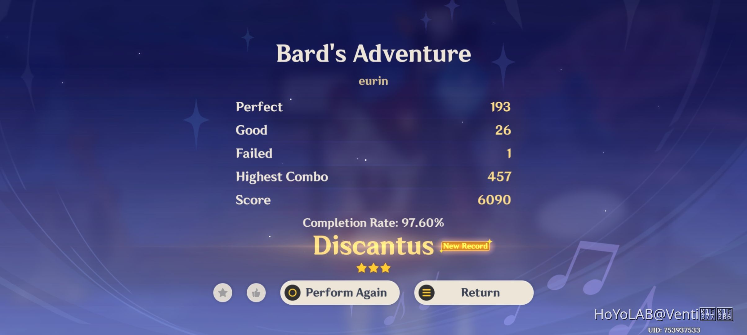 Bard's Adventure track Genshin Impact | HoYoLAB