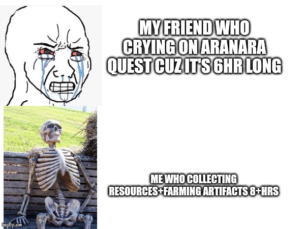 we all hate that quest(btw this is my first meme I ever made) Genshin ...