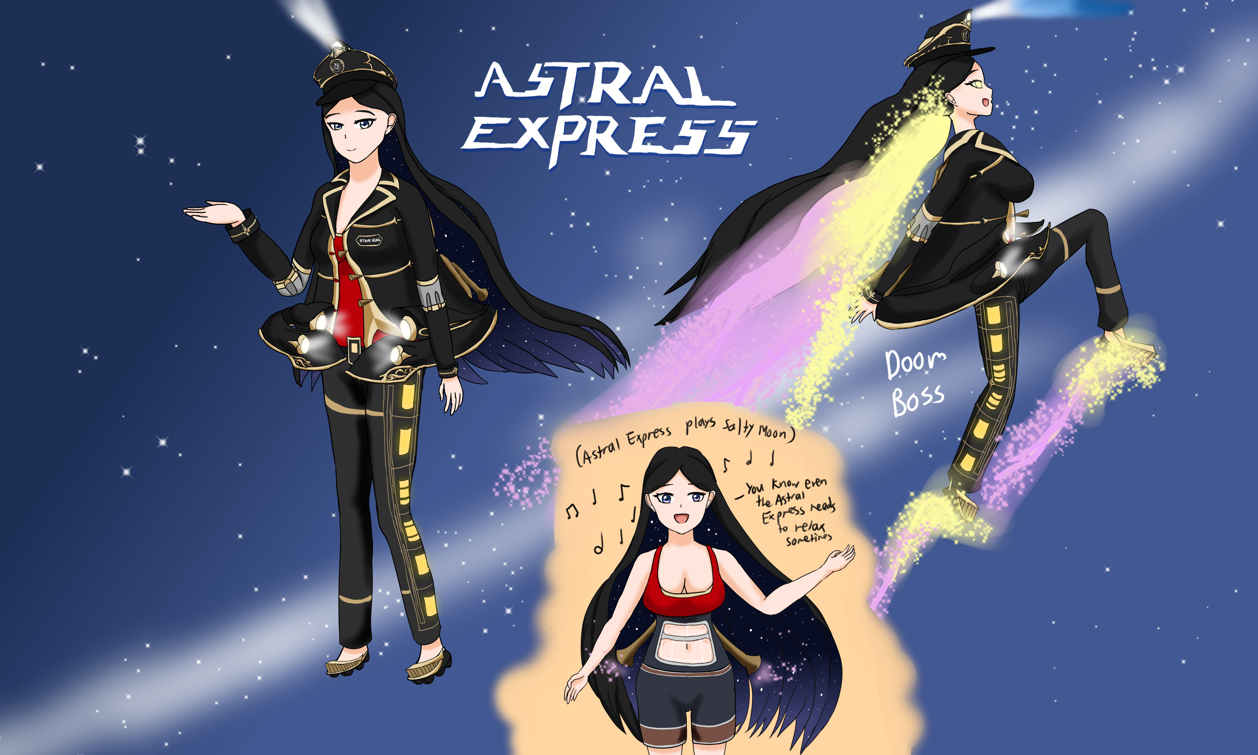 Astral Express as an Anime Girl Honkai: Star Rail | HoYoLAB