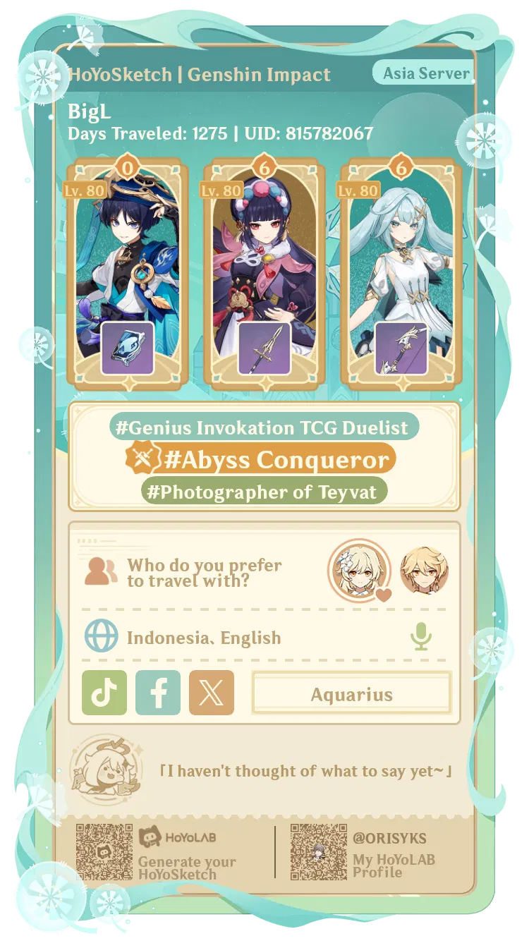 Hellooooooo Genshin Impact | HoYoLAB