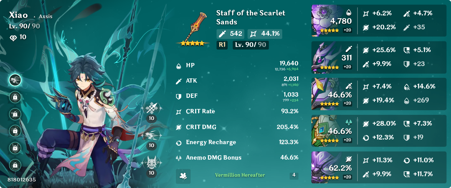 Xiao mains, show me your Xiao build 💪 Genshin Impact | HoYoLAB