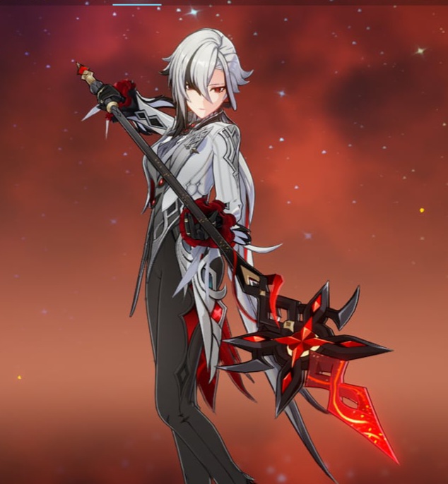 father is home and she brought her signature weapon Genshin Impact ...