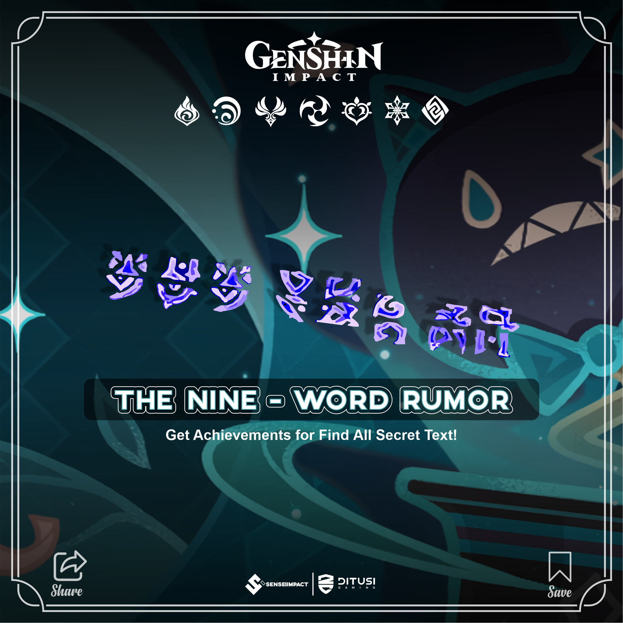 The Nine-Word Rumor Hidden Achievement Genshin Impact | HoYoLAB