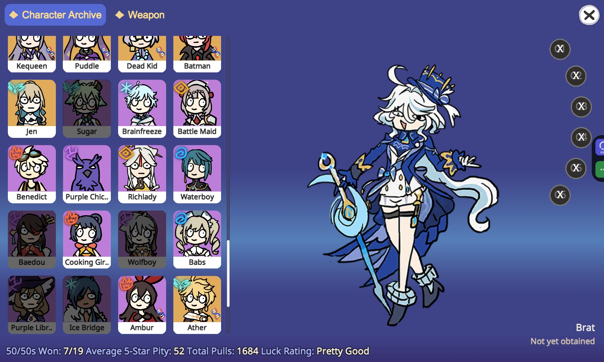 Why can\'t I be this lucky in real Genshin?? T-T ( All my Silly wisher ...