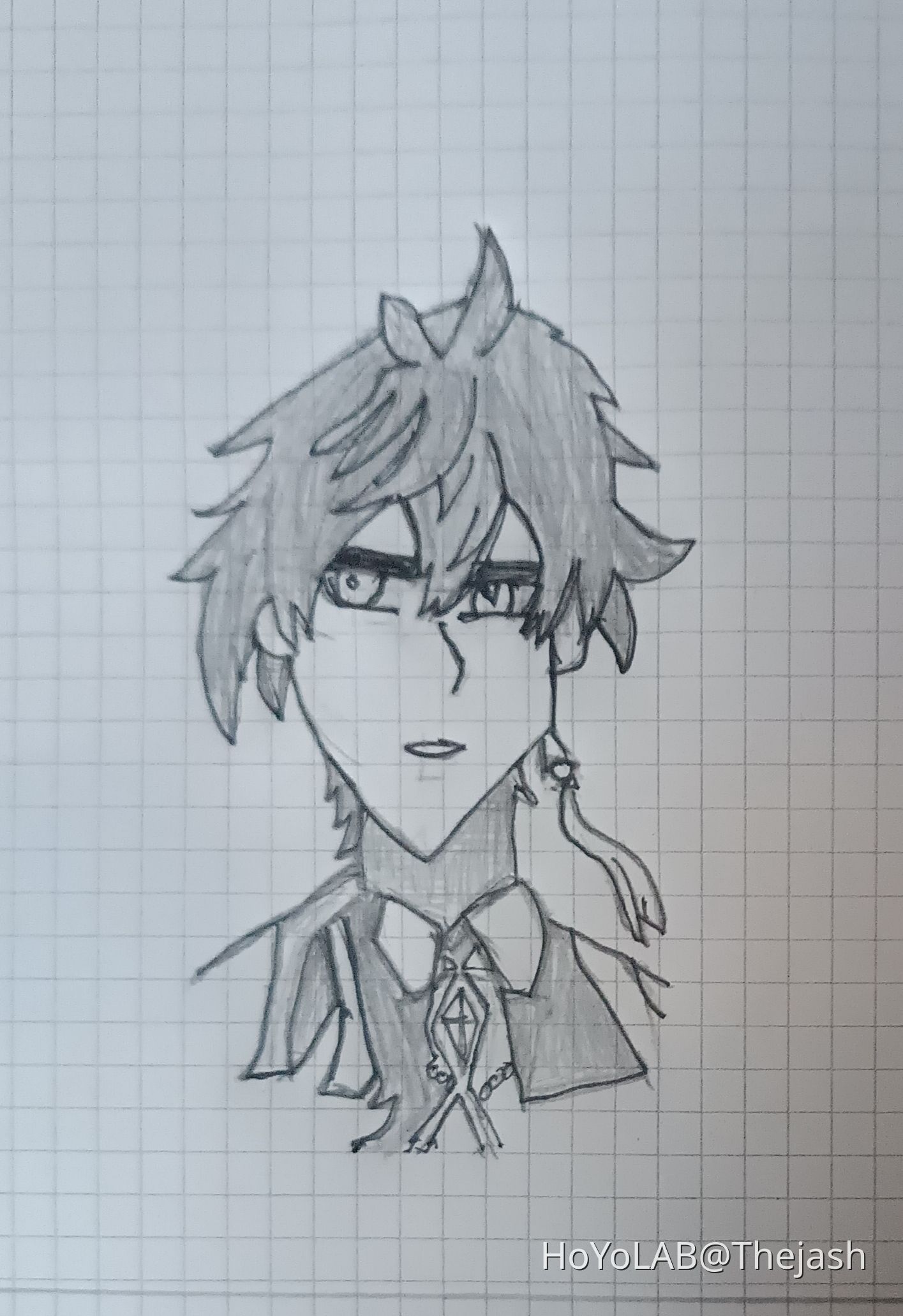 I tried my best to draw Zhongli. Genshin Impact | HoYoLAB