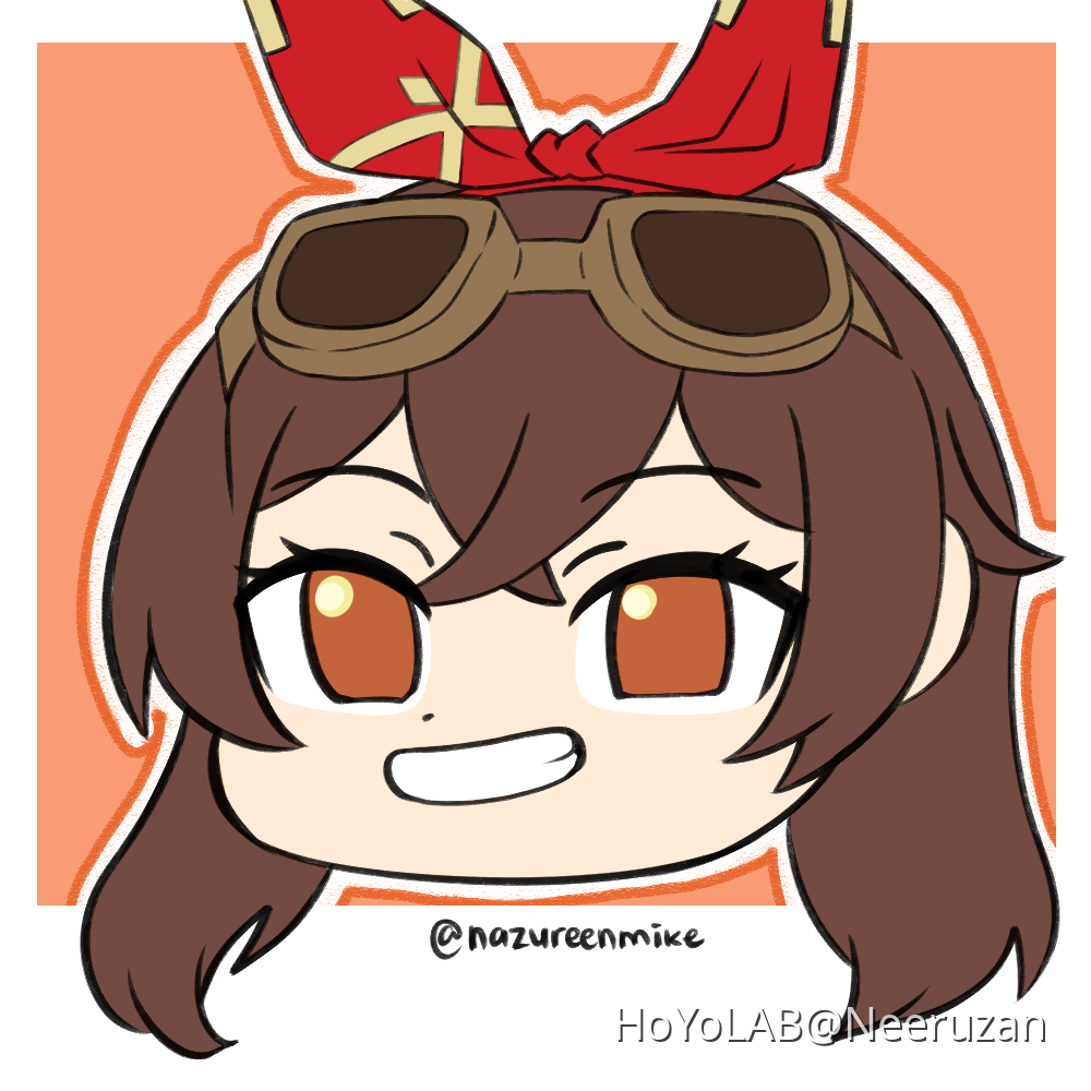 Day 212 until I reach Level 12: Simple chibi of Amber! Genshin Impact ...