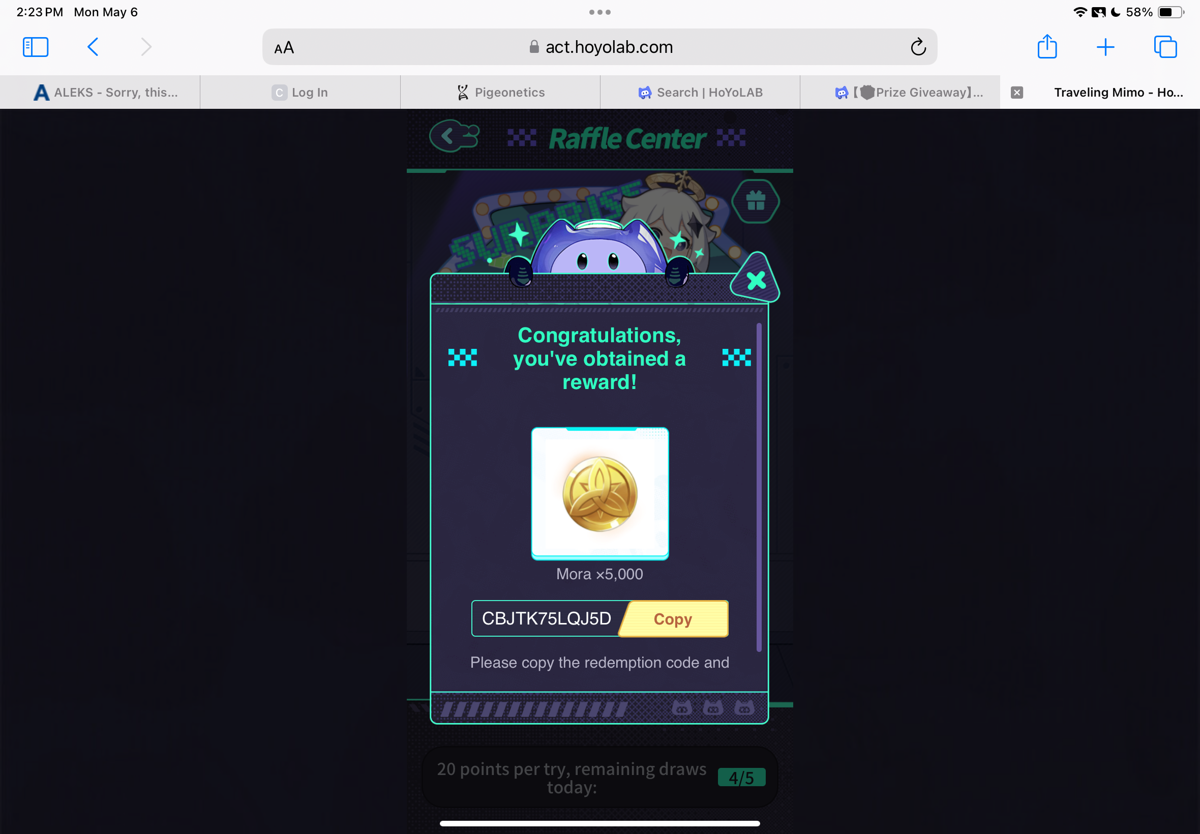 FREE MIMO CODE!! Genshin Impact | HoYoLAB