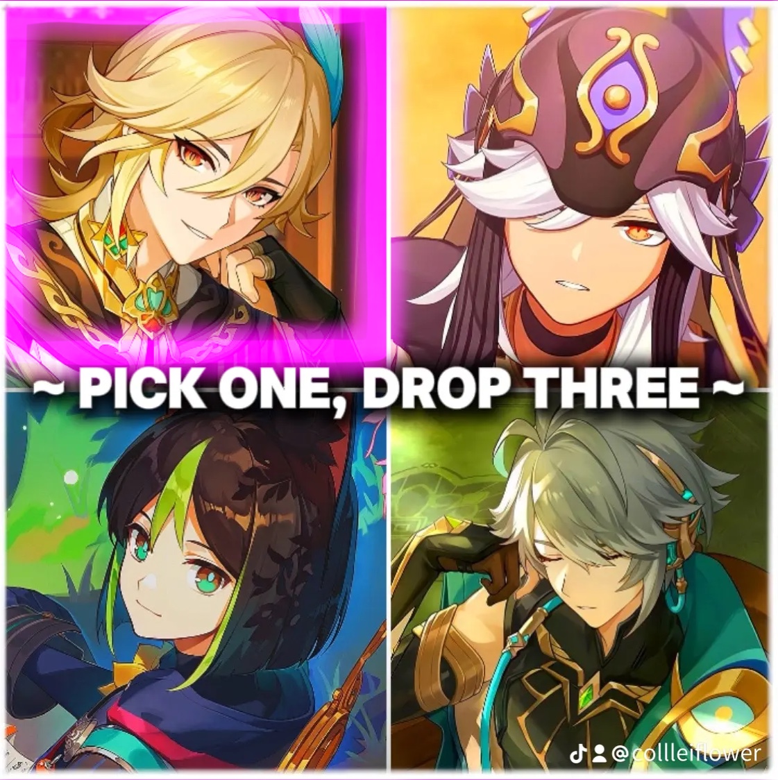 Pick 1, drop 3 Genshin Impact | HoYoLAB