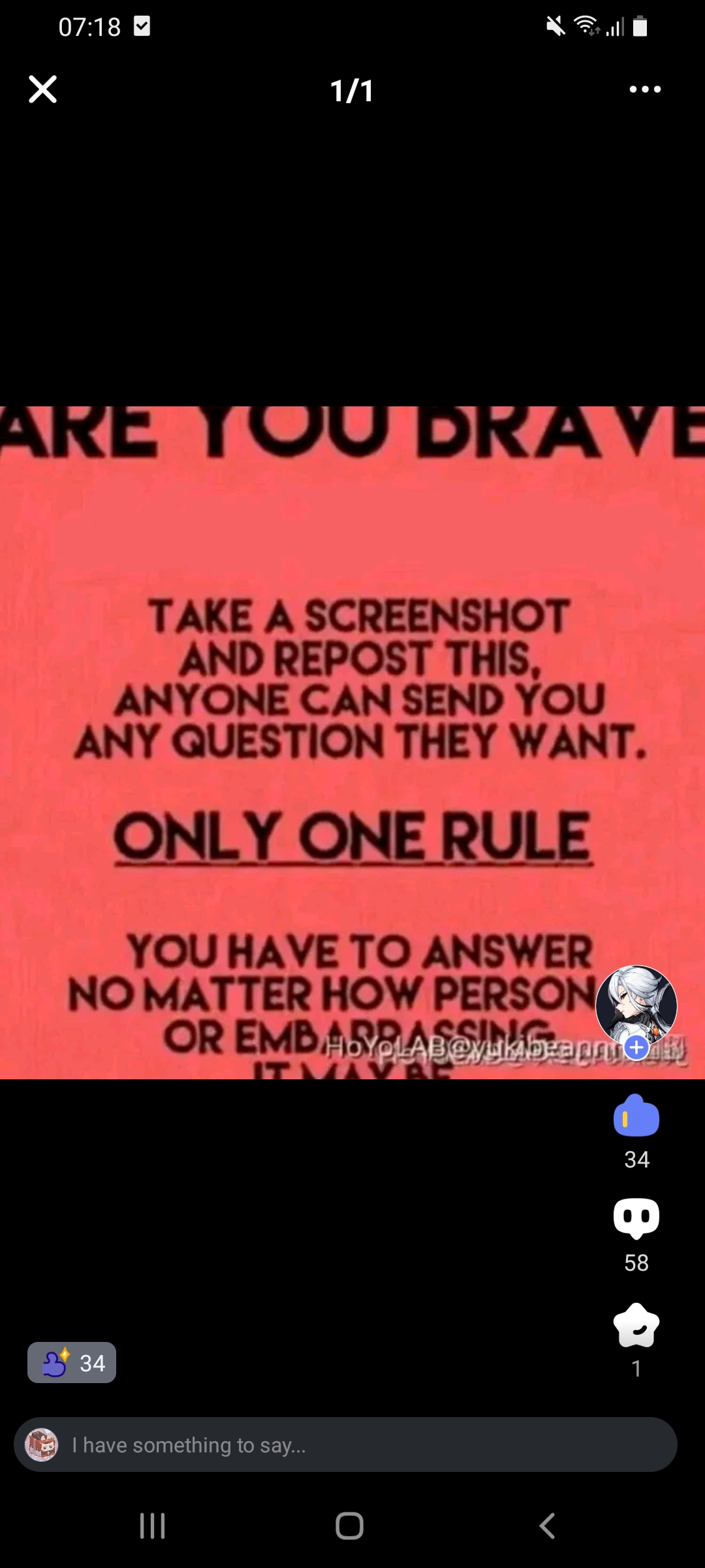 I'm bored but I don't have a lot of free time so I'll answer later ...